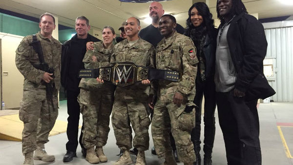 WWE Stars Make Surprise Visit To American Troops In Afghanistan