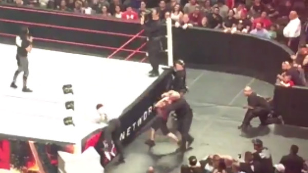 Fan Attempts To Enter Ring During Last Night's WWE RAW