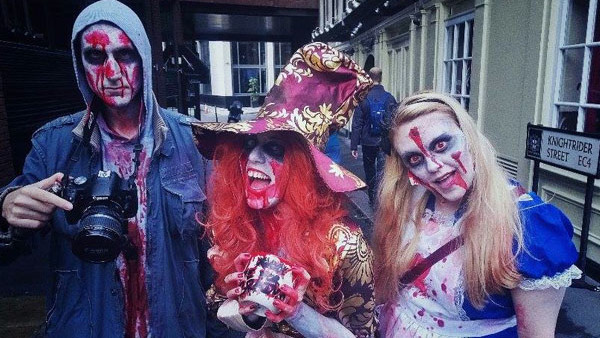 Hundreds Turn Out For London's World Zombie Day