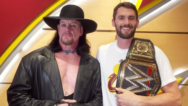 The Undertaker Meets The Cleveland Cavaliers At Their NBA Season Opener