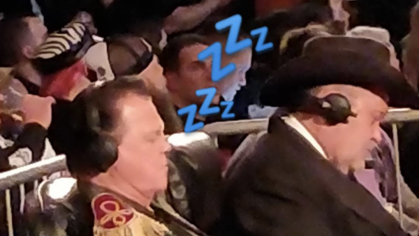Jim Ross & Jerry Lawler Appear To Fall Asleep During WWE Raw 25