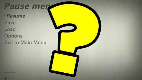 Can You Identify The Video Game From The Pause Screen?