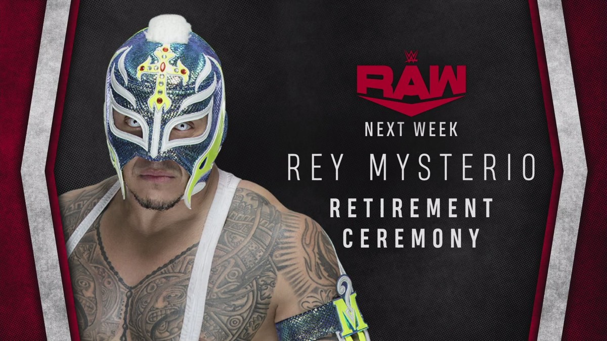 Rey Mysterio's Retirement Set For WWE RAW Next Week