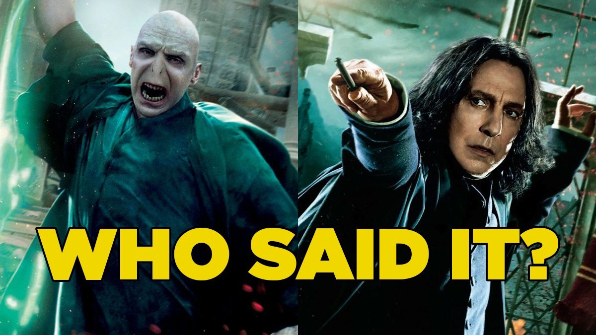 Harry Potter Quiz: Who Said It - Snape Or Voldemort?