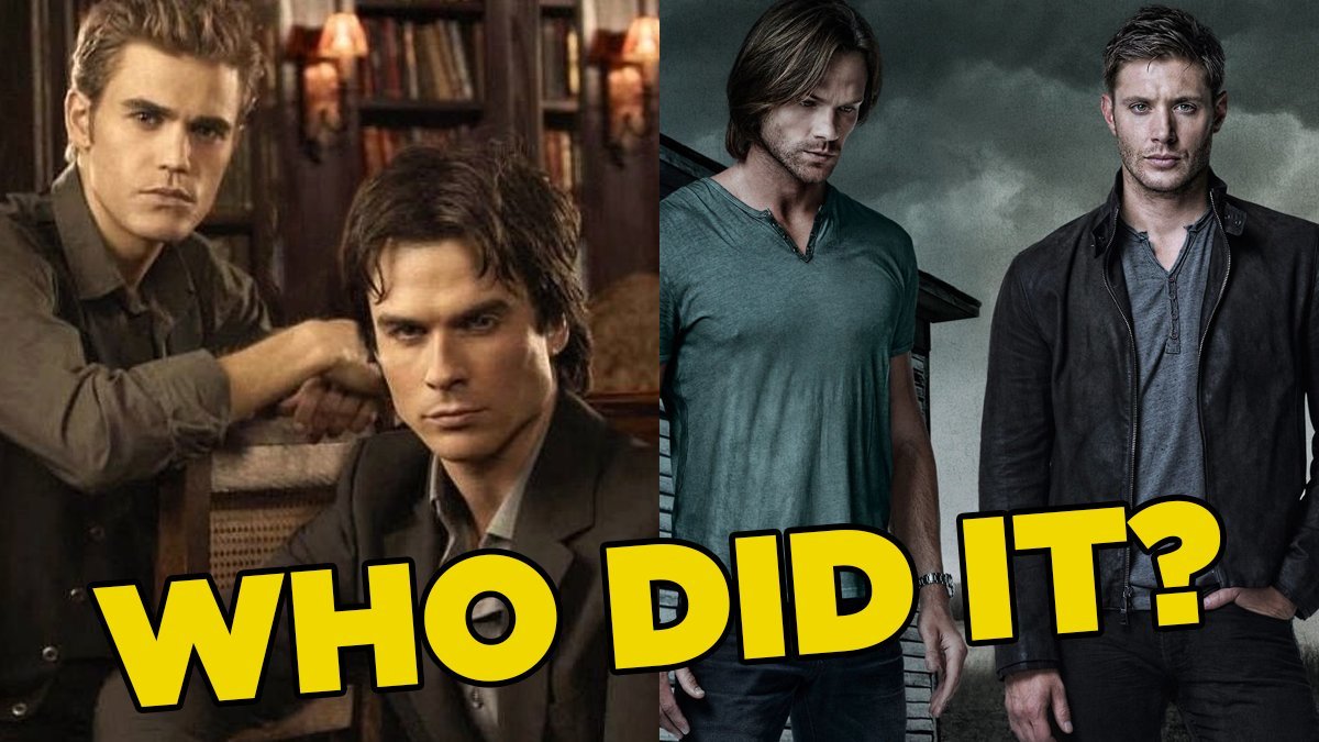 The Vampire Diaries Or Supernatural: Who Did It - Stefan, Damon, Dean ...
