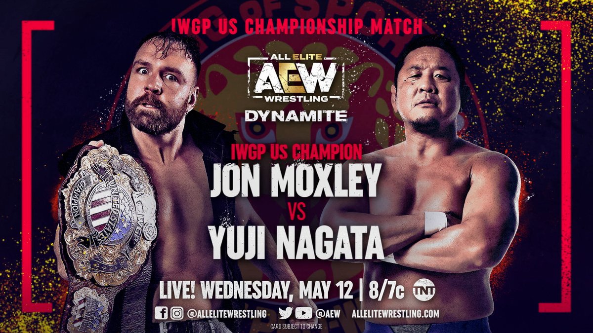 NJPW's Yuji Nagata To Face Jon Moxley On 12 May AEW Dynamite