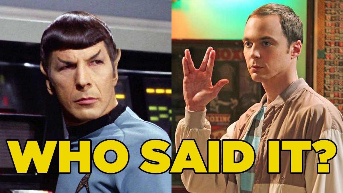 The Big Bang Theory Or Star Trek Quiz: Who Said It - Sheldon Cooper Or ...
