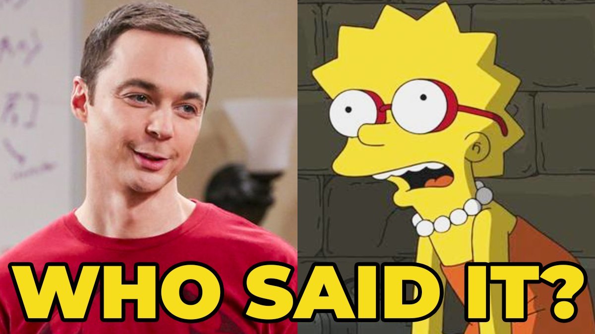 The Big Bang Theory Or The Simpsons Quiz: Who Said It - Sheldon Cooper ...