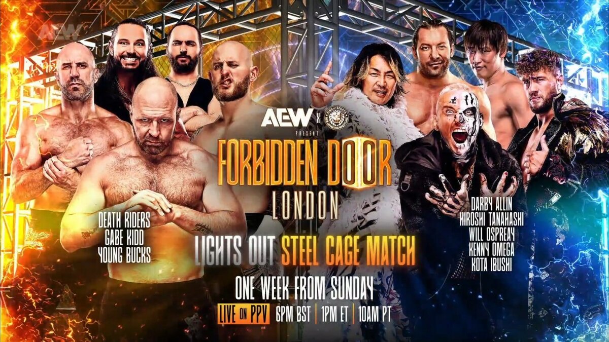 Report: Several AEW Forbidden Door 'Lights Out' Steel Cage Wrestlers ...